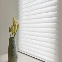 China Shangrila Fabric Polyester Roller Blinds with Valance Double Layer Manual Open Type for sale