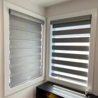 China Indoor Office Window Zebra Roller Blinds for Day and Night Manual Open Type Function for sale