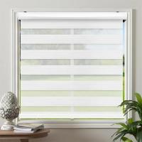 China Good Light Transmittance Smart Motorized Zebra Roller Blind for Living Room and Office for sale