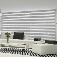 China Electric Customization Smart Motorized Window Automation Motorized Blackout Zebra Blinds for sale