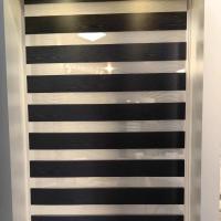 China Electric Customization Smart Motorized Window Automation Motorized Blackout Zebra Blinds for sale