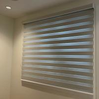 China Custom Size Electric Smart Zebra Shading Dustproof Function Window Polyester Blinds for sale