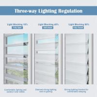 China Customized Bathroom Anti UV and Heat Insulation Electric Motorized Shangrila Blinds for sale