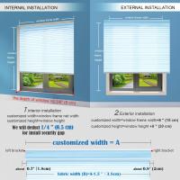 China Customized Bathroom Anti UV and Heat Insulation Electric Motorized Shangrila Blinds for sale