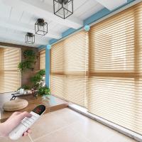China Customized Bathroom Anti UV and Heat Insulation Electric Motorized Shangrila Blinds for sale