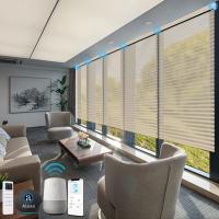 China Customized Bathroom Anti UV and Heat Insulation Electric Motorized Shangrila Blinds for sale