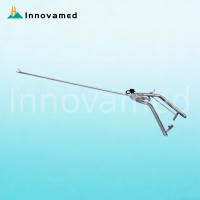 China STORZ 330MM TITANIUM ALLOY TUNGSTEN CARBIDE INSERTS LAPAROSCOPIC NEEDLE HOLDER WITH PISTOL GRIP for sale