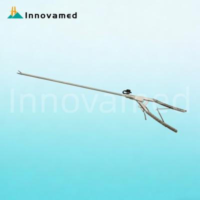 China Titanium Alloy Laparoscopic Instruments 330mm Needle Holder With V Shape Handle for sale