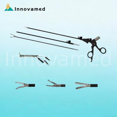 China laparoscopic Bipolar Dissecting Fenestrated Coagulation Forceps 5×330mm for sale