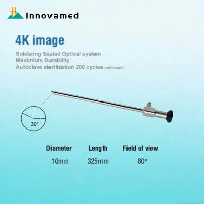 China 30 Degree ENT Rigid Endoscope Device Ultra Wide View 4k Laparoscope 10mm Dia for sale