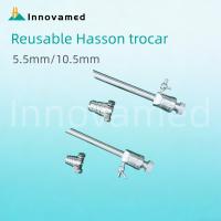 China MEDICAL GRADE REUSABLE HASSON TYPE TROCAR SYSTEM WITH BLUNT OBTURATOR FOR LAPAROSCOPY SURGERY for sale