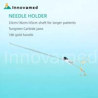 China ​INNOVAMED 33CM/36CM/45CM SURGICAL NEEDLE HOLDER WITH GOLD HANDLE for sale