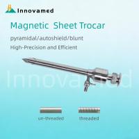 China Autoclavable Laparoscopic Instruments Magnetic Sheet Trocar for sale
