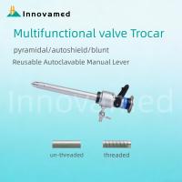 China Reusable Autoclavable Laparoscopic Instruments Multifunctional valve Trocar Manual Lever for sale