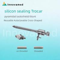 China Reusable Autoclavable Laparoscopic Instruments silicon sealing Cross-Shaped Type Trocar for sale