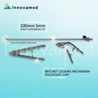 China LAPAROSCOPIC PISTOL GRIP NEEDLE HOLDER 5MM 330MM TUNGSTEN CARBIDE JAWS RATCHET LOCKING 360 DEGREE ROTATION for sale