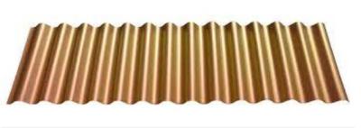 China 99.99% Corrugated Copper Sheets Beautiful Appearance For Decoration for sale