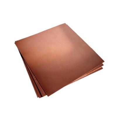 China Thin Wall Copper Plate & Copper Sheet & Copper Bar Cu 99.9% C10200 C11000 for sale