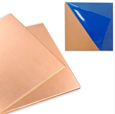 China Red Pure 5mm Copper Plate Sheet Construction Bright Surface 1/4 Hard for sale