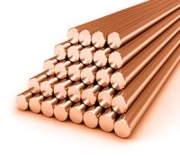 China GB ISO ASTM JIS Copper Round Bar Excellent Mechanical Characteristics for sale