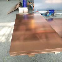 China Cold / Hot Rolled Polished Copper Plate Sheet 2mm 1000mm-6000mm Length for sale