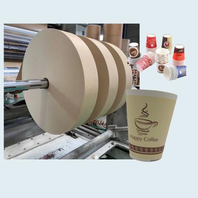 China Kraft Paper Cup Bottom Roll For Disposable Paper Cups With Waterproof And Oilproof for sale