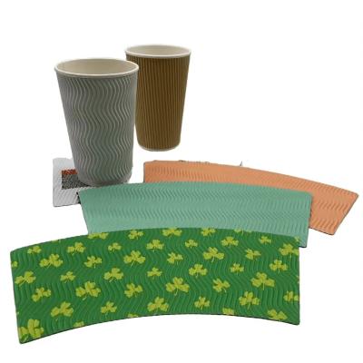 China Biodegradable PLA Coated Paper Cup Fan FSC Certified Paper Cup Blanks for sale