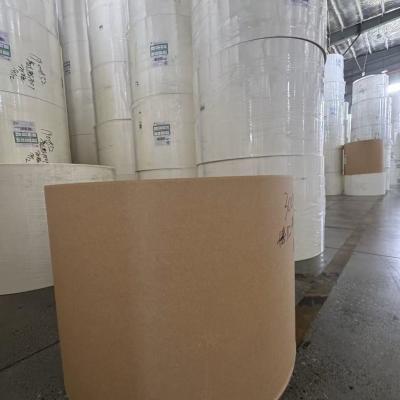 China Brown Kraft Paper Roll For Making Food Container Salad Box for sale