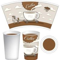 China Disposable Paper Cup Fans for Eco-Friendly and Sustainable Packaging Solutions with Flexographic Printing and Customized Designs for sale