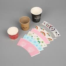 China Biodegradable PLA Coated paper cup fans with waterproof and Greaseproof for sale