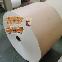 China PE Coated greaseproof paper roll for beverage paper cups for sale