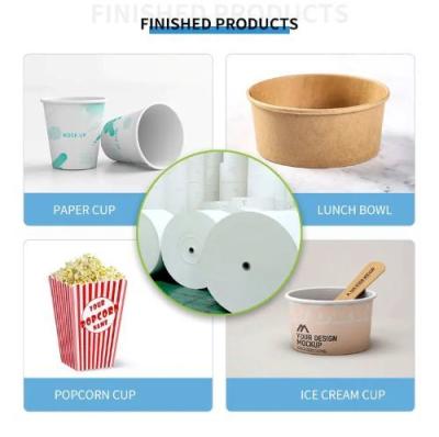 China 7 Colors Offset Printing PE Coated Paper Rolls For Making Various Paper Cups for sale