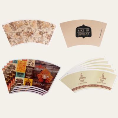 China Disposable Custom Logo Design Printing Single PLA Coated Paper Cup Fans for sale