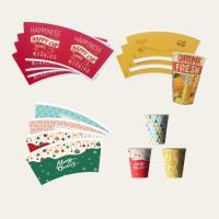 China Factory Direct Wholesale Disposable Waterproof Paper Cup Fans for sale