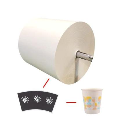 China Biodegradable Ice Cream PLA Coated Paper Roll With Logo Printing For Paper Cups for sale