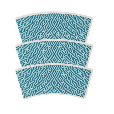 China Logo Designed Wholesale Printing Paper Cup Fans Raw Material With Single Double PLA Coated for sale