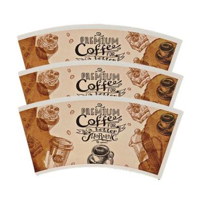 China Factory Direct Supply Wholesale Printing Paper Cup Fan For Hot Cold Drinks for sale