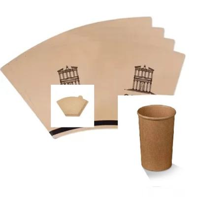 China PE PLA Coated Blank Craft Paper Cup Fan Heat Insulation Raw Material Food Grade for sale