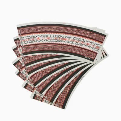 China FSC Heat Insulation Disposable 150-200gsm PE Coated Ppaer Cup Raw Material Fans for sale