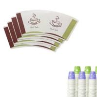China XHY Supply disposable PE/PLA PF Print 7 Colors Paper Cup Fans Using Cold/hot Beverages for sale