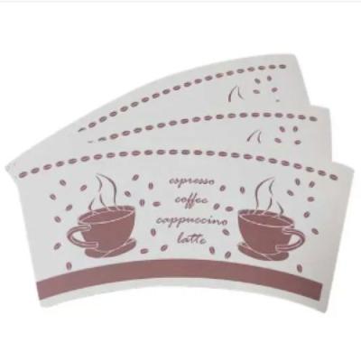 China Hot Selling Flexographic Printed Single Double PLA Coated Paper Cup Fans for sale