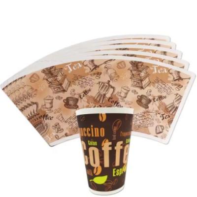 China Eco Friendly High Bulk Paper Cup Blank Raw Materials With Flexographic Printed Single PE Coated for sale