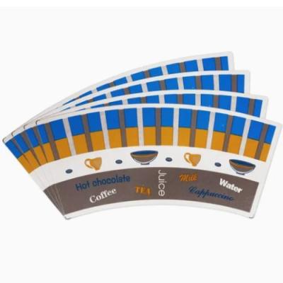 China 100% Wood Pulp Flexographic Printing Paper Cup Blanks Food Grade Waterproof Single Double PE Coated for sale