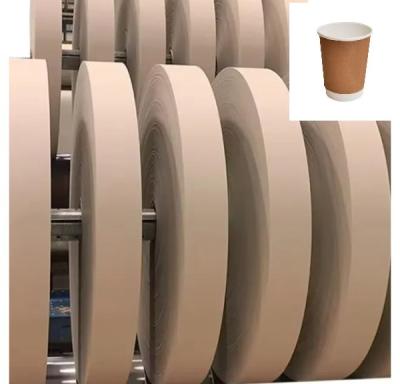 China Single and Double Coated Craft Paper Bottom Roll for Paper Cups Bowl Making for sale