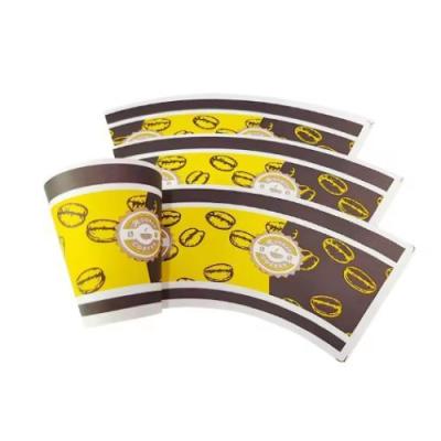 China 150-300Gsm PLA Coated Smooth Surface Paper Cup Fan Five Star High Bulk Customized For Coffee for sale