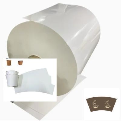 China Eco-friendly Compostable PLA Coated Paper Roll Printing Roll Raw Material Paper Customized shape for sale