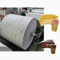 China Food Garde Heat Insulation Oilproof Single PE Coated Paper Roll For Food Containers for sale
