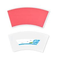 China Paper Cup Fan 200 GSM Single Side PE/PLA Coated Unique Style Fans for Cold and Hot Drink for sale