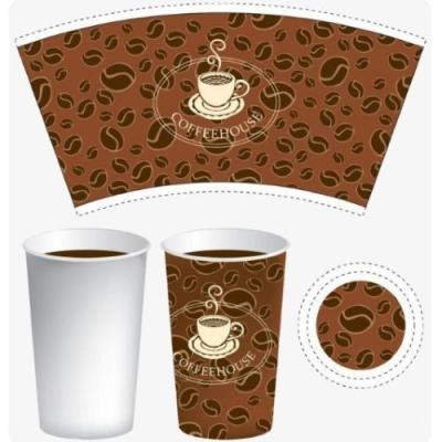 China Wholesale 12oz 14oz 16oz Flexographic Printed Paper Cup Fans Using Hot Cold Drinks shaved ice for sale