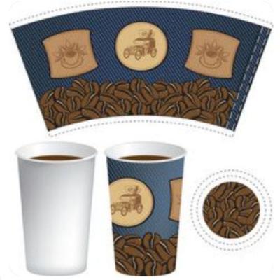 China FSC Certification Factory Supplier Paper Cup Fan Logo Size Design 100% Foodgrade for sale